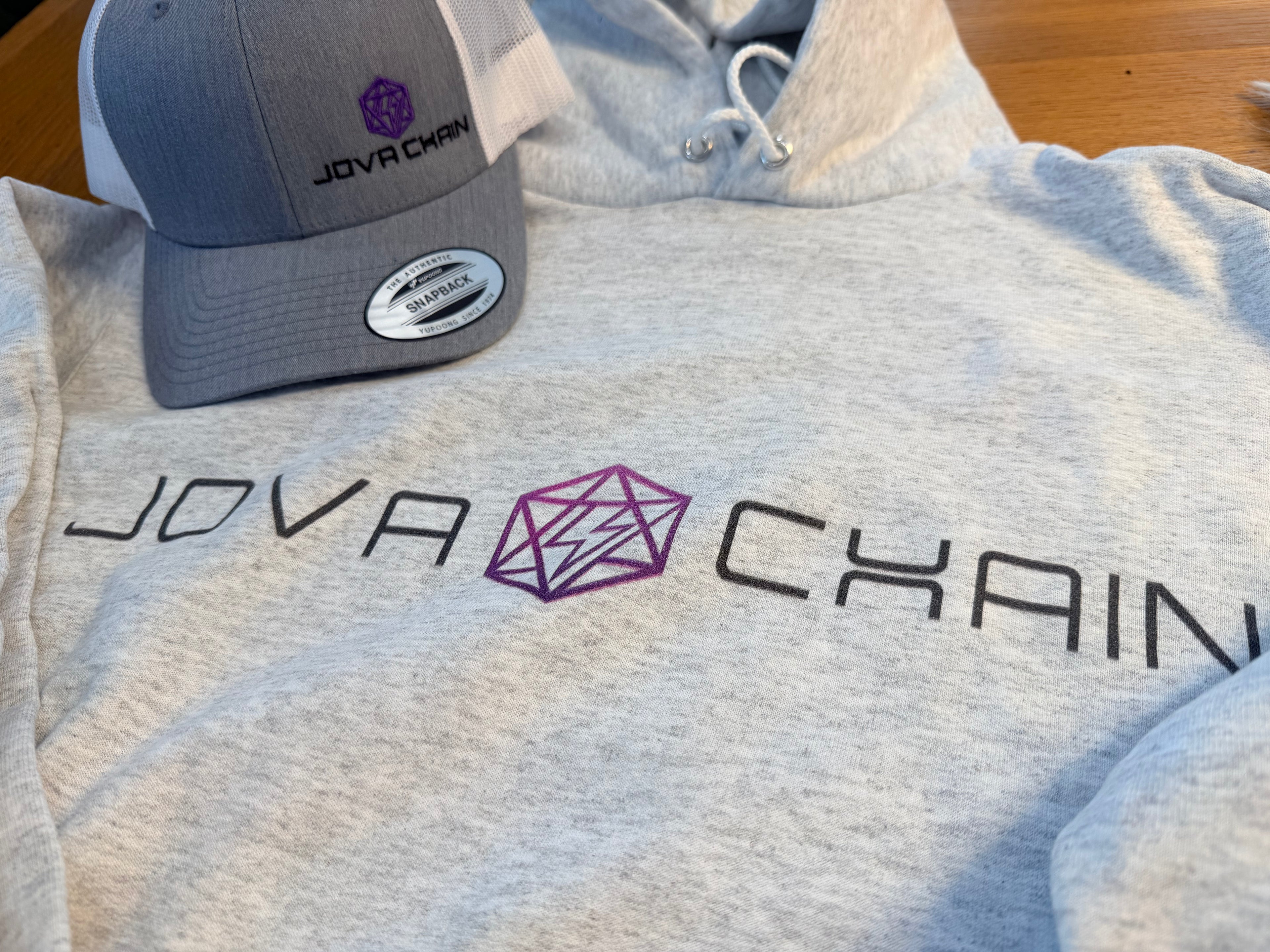 Grey Trucker Hat with Small Jova Logo SnapBack – Jova Chain & FTMX Apparel